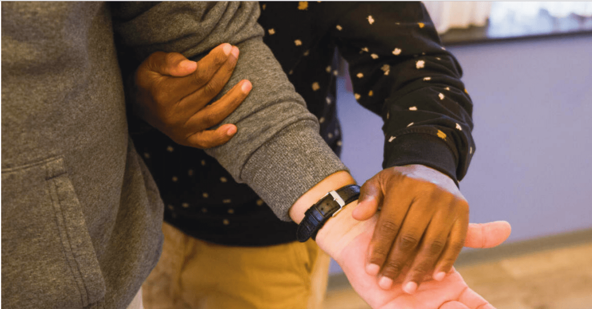 Gewenningsplan voor methode hand onder hand contact